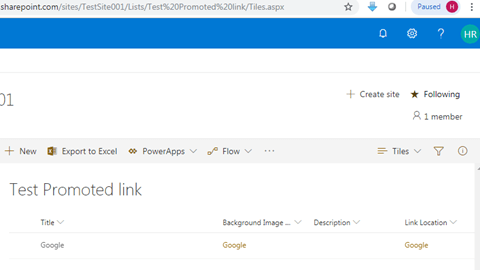 Promoted Links Web Part In SharePoint Online Modern Page